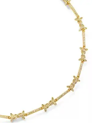 AMIE DUBAI Crystal-embellished Barbed-wire Necklace