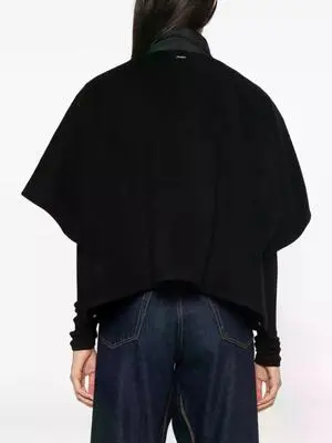 TWINSET Zip-up Cape With High Neck