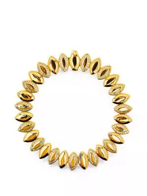 LADY D WORLD Lumineye Crystal-embellished Bracelet - Gold