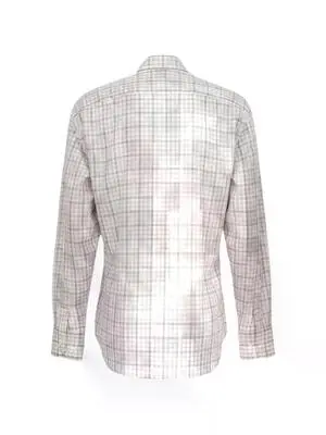 Isaia Checked Long-sleeve Shirt