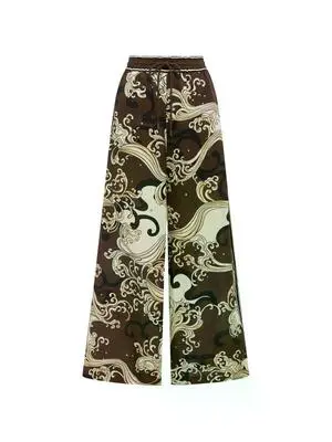 ALEMAIS Otis Wave-print Trousers