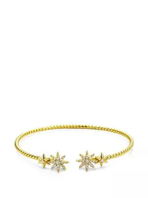 VELORA VIE Pavé Starburst Open Cuff Bracelet