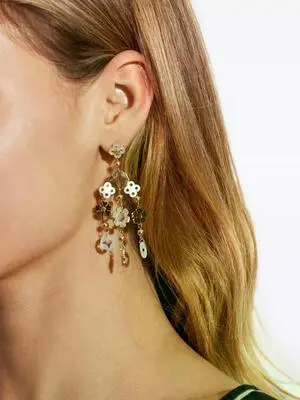 Tory Burch Forget Me Not Pearl-embellished Drop Earrings