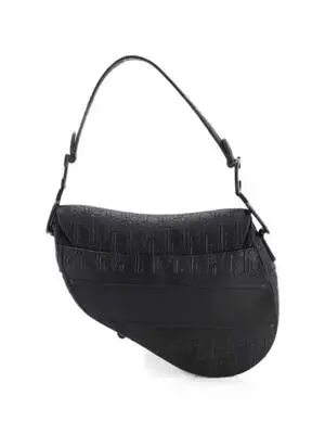 Dior Saddle Handbag Oblique Embossed Calfskin Medium Shoulder Bag