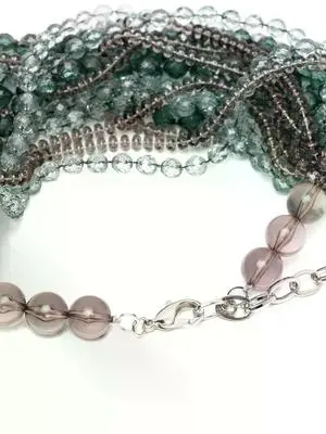Emporio Armani Multi-strand Beaded Necklace - Green