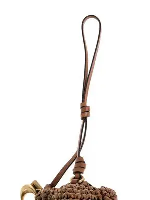 COACH Woven Teddy-bear Bag Charm