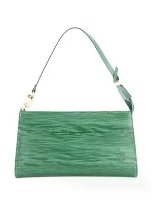 LOUIS VUITTON Pochette Accessoires Epi Leather Clutch Bag - Green