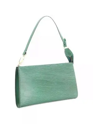 LOUIS VUITTON Pochette Accessoires Epi Leather Clutch Bag - Green