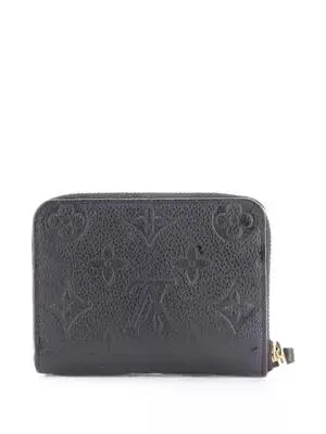 LOUIS VUITTON Zippy Coin Purse Monogram Empreinte Leather Pouch - Black