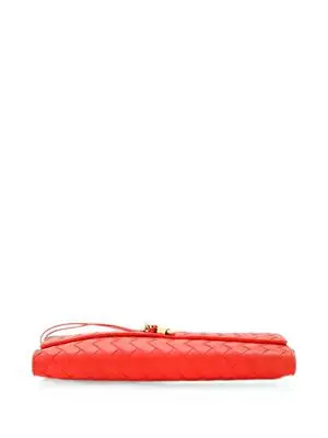 Bottega Veneta Andiamo Top Handle Clutch Bag - Orange