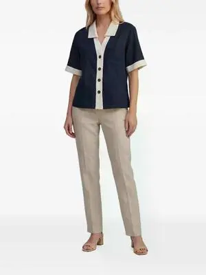 Saint Laurent Contrast-trim Shit