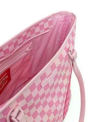 SPRAYGROUND Sugar Drip Candy Bite Check-pattern Tote Bag