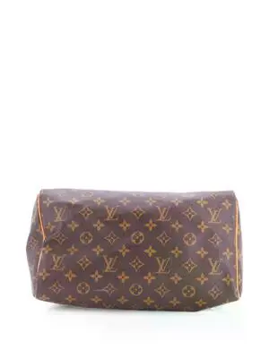 LOUIS VUITTON Speedy Handbag Monogram Canvas 30 Satchel - Brown