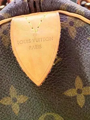 LOUIS VUITTON Speedy Handbag Monogram Canvas 30 Satchel - Brown