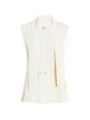 High Clasp Pussy-bow Vest