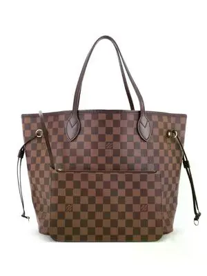LOUIS VUITTON Damier Neverfull Mm Tote Bag - Brown