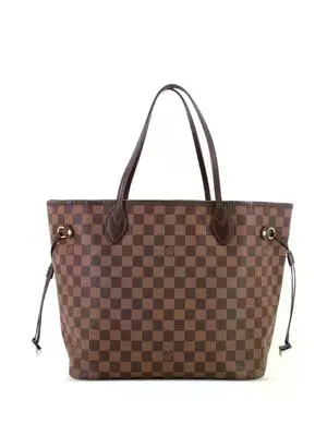 LOUIS VUITTON Damier Neverfull Mm Tote Bag - Brown