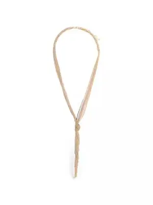 Patrizia Pepe Fringe-detail Chain Necklace - Gold