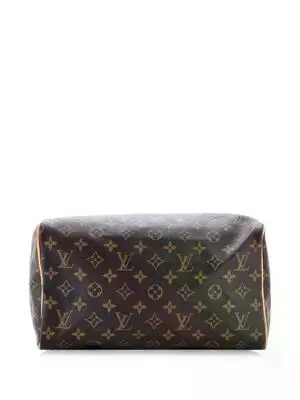 LOUIS VUITTON Monogram Canvas Speedy 30 Satchel - Brown