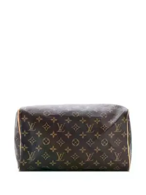 LOUIS VUITTON Monogram Canvas Speedy 30 Satchel - Brown