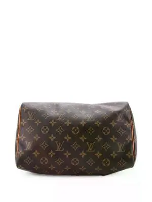 LOUIS VUITTON Monogram Canvas Speedy 30 Satchel - Brown
