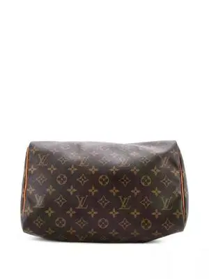 LOUIS VUITTON Monogram Canvas Speedy 30 Satchel - Brown