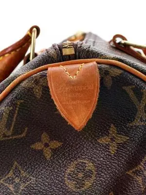 LOUIS VUITTON Monogram Canvas Speedy 30 Satchel - Brown