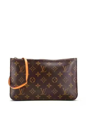 LOUIS VUITTON Monogram Canvas Large Pouch - Brown
