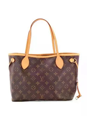 LOUIS VUITTON Neverfull Nm Monogram Canvas Pm Tote Bag - Brown
