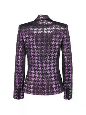 Redemption Houndstooth-pattern Blazer