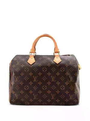 LOUIS VUITTON Monogram Canvas Speedy 30 Satchel Handbag