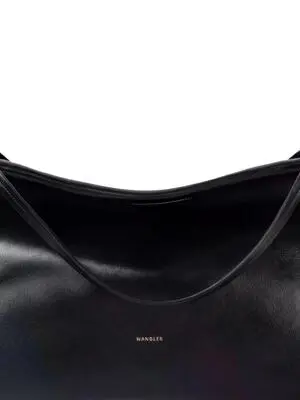 WANDLER Jo Calf Leather Tote Bag - Black