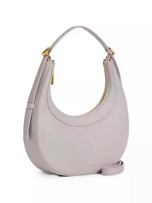 COCCINELLE Mini Whisper Pebbled-leather Tote Bag - Grey
