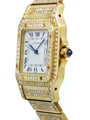 Cartier Santos Galbée Diamond-embellished 35mm Watch