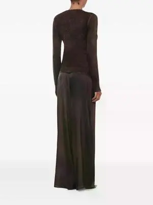 Avant Toi Distressed-effect V-neck Sweater