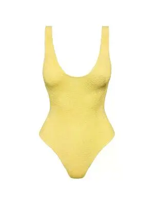 SOFIA ERHAN Mara Crinkle-effect Swimsuit - Yellow