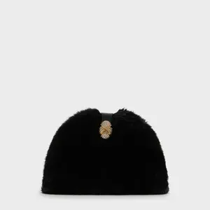 GIUSEPPE ZANOTTI Ophelia Furry Bag - Black