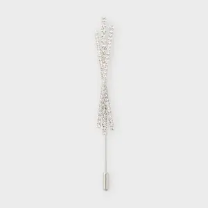 GIUSEPPE ZANOTTI Trinity Pin - Silver
