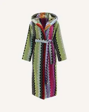 Missoni Giacoo Hooded Bathrobe - Multicolour