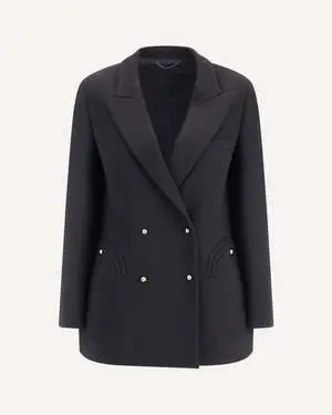 BLAZÉ MILANO Resolute Virgin Wool Blazer - Black
