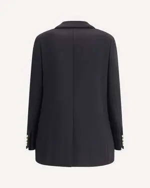 BLAZÉ MILANO Resolute Virgin Wool Blazer - Black