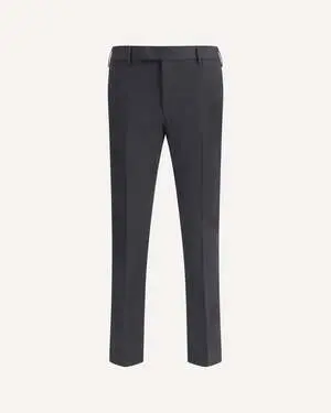 PT TORINO Wool Blend Tailored Trousers - Black