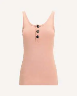 Chloé Fitted Henley Tank Top Feale