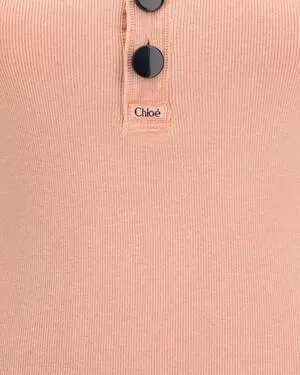 Chloé Fitted Henley Tank Top Feale
