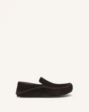 Loewe Rambla Loafers In Suede Calfskin