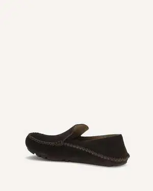 Loewe Rambla Loafers In Suede Calfskin