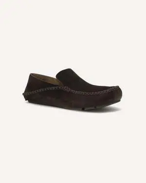 Loewe Rambla Loafers In Suede Calfskin