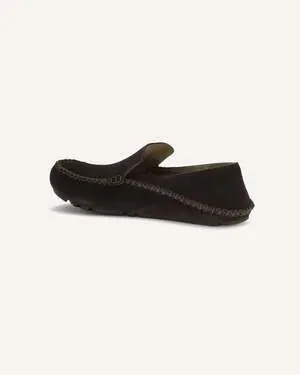 Loewe Rambla Loafers In Suede Calfskin
