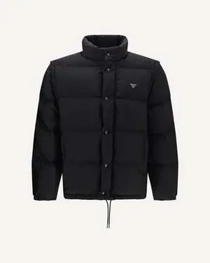 Prada Puffer Jacket Re-nylon With Triangle Logo
