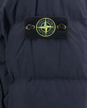 Stone Island Quilted High-neck Puffer Jacket - Blue